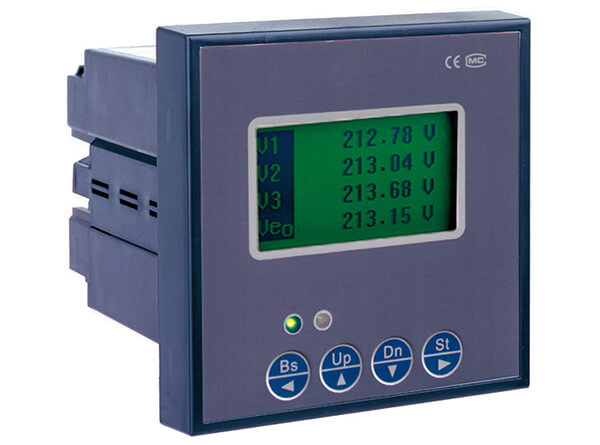Small electric solar three phase power meter